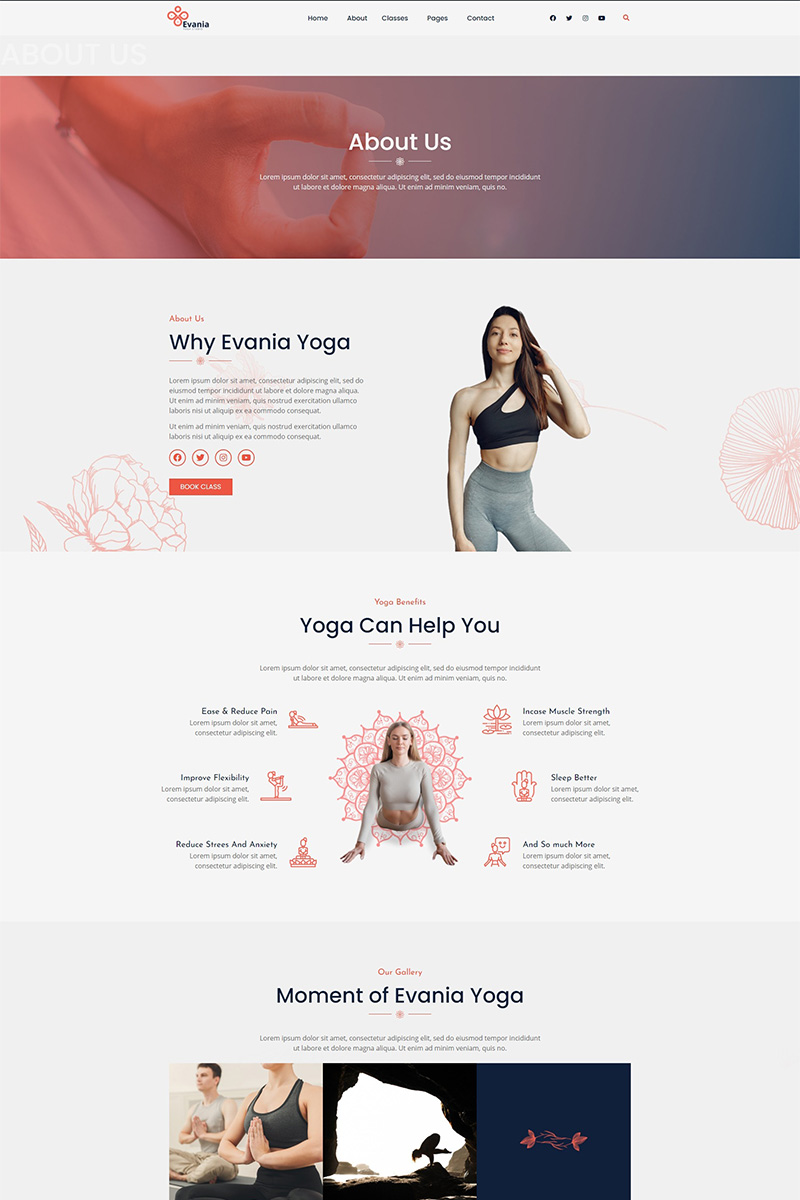 Evania - Yoga Studio Elementor Template Kit by Rometheme | ThemeForest